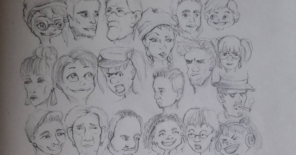 Laura's sketchbook: character design: Facial expressions
