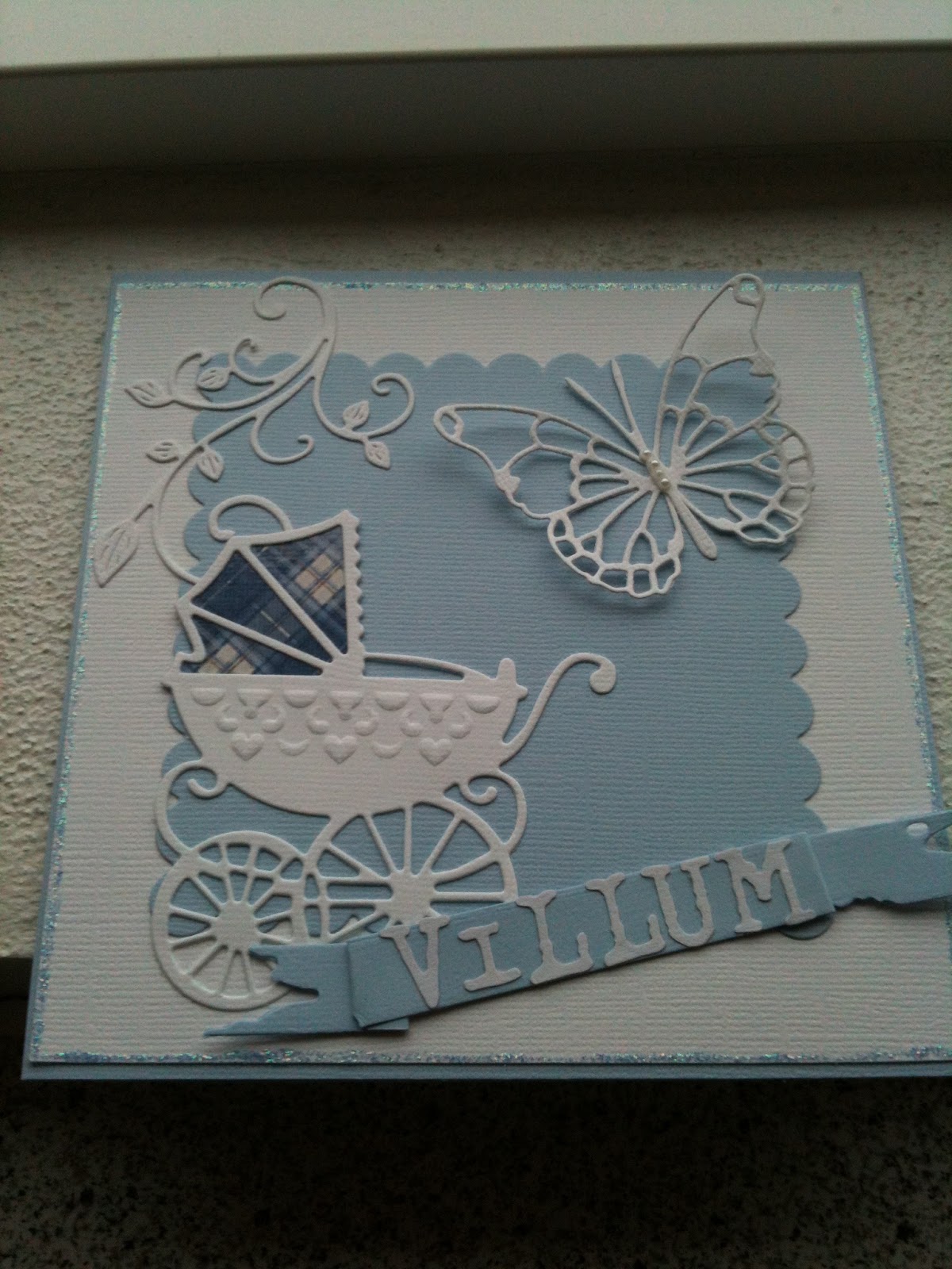 Annettes kort design: Barnedåbskort