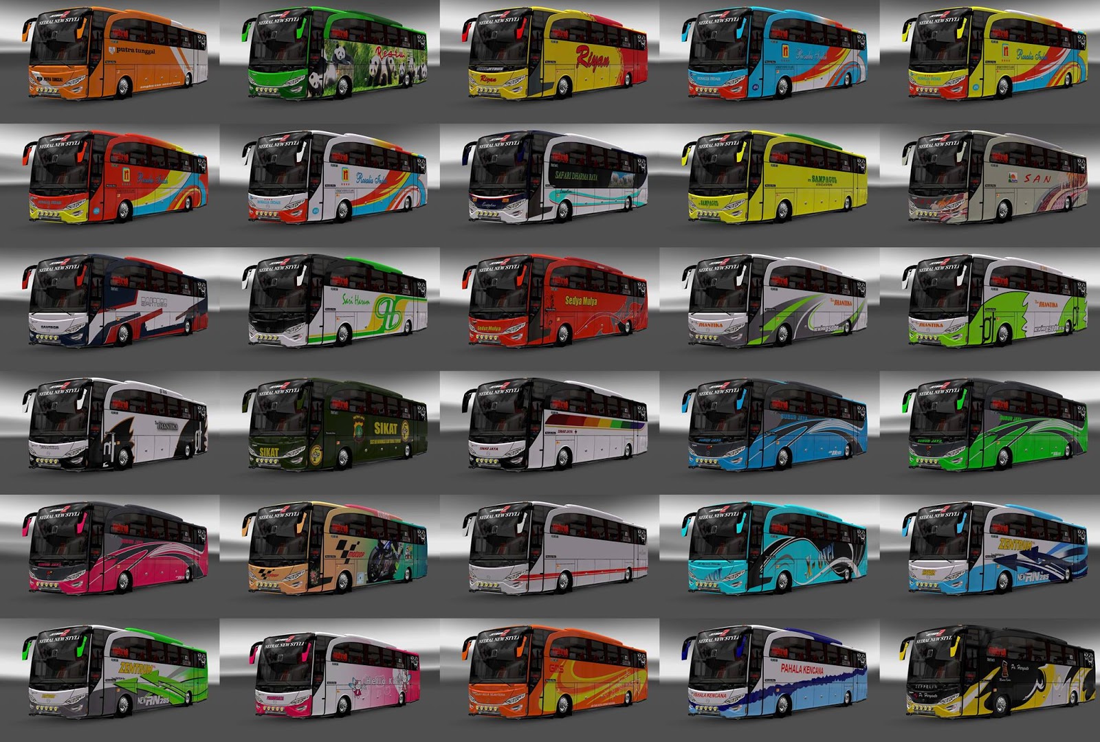 100 Skin / Livery Untuk Jetbus 2 Hd - Bus Simulator