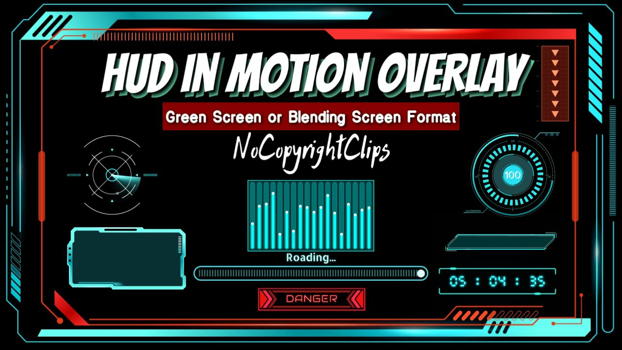 Blending Screen or Green Screen HUD in Motion Overlay