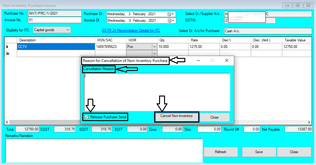 Non-Inventory Purchase Help Guide