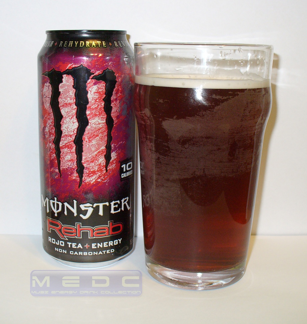 World of Energy Drinks: Energy Drink Test #37 Monster Rehab Rojo Tea