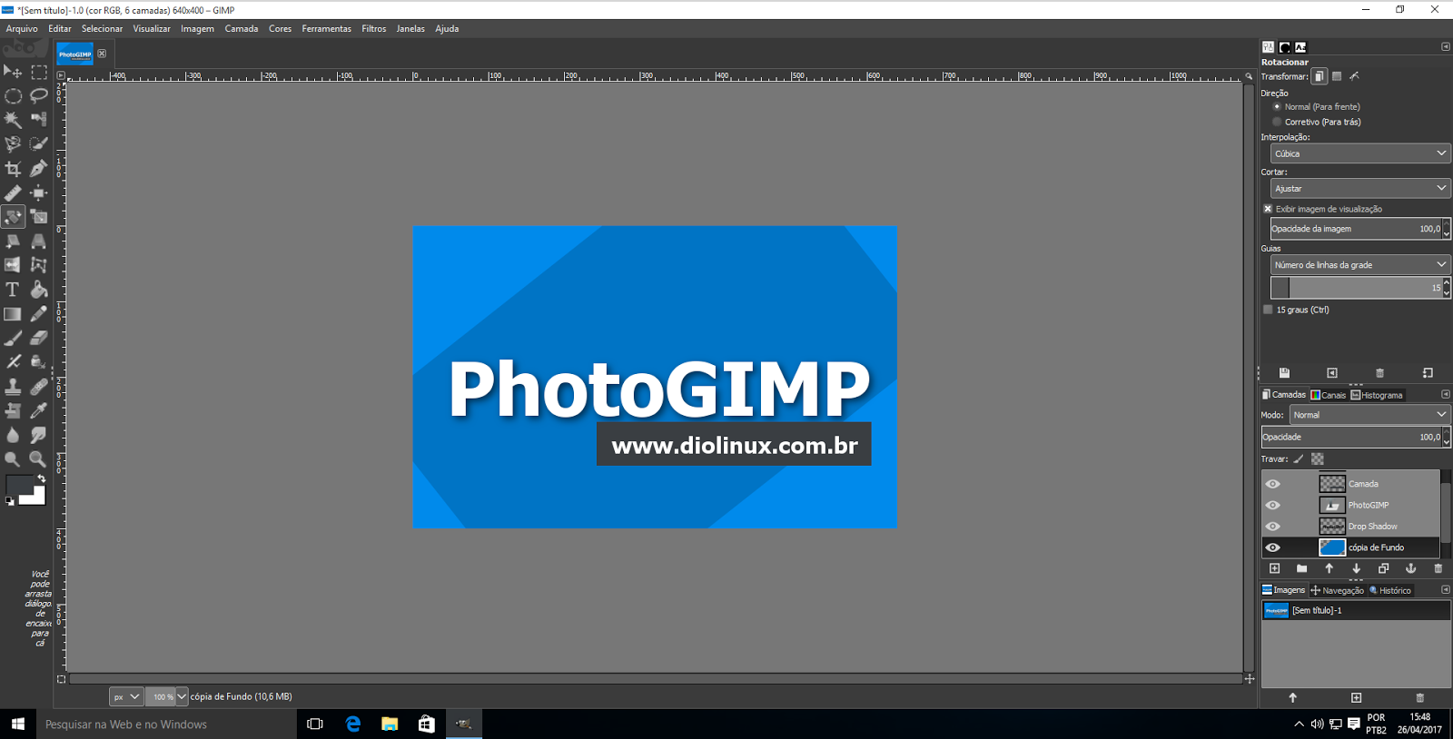 projeto PhotoGIMP