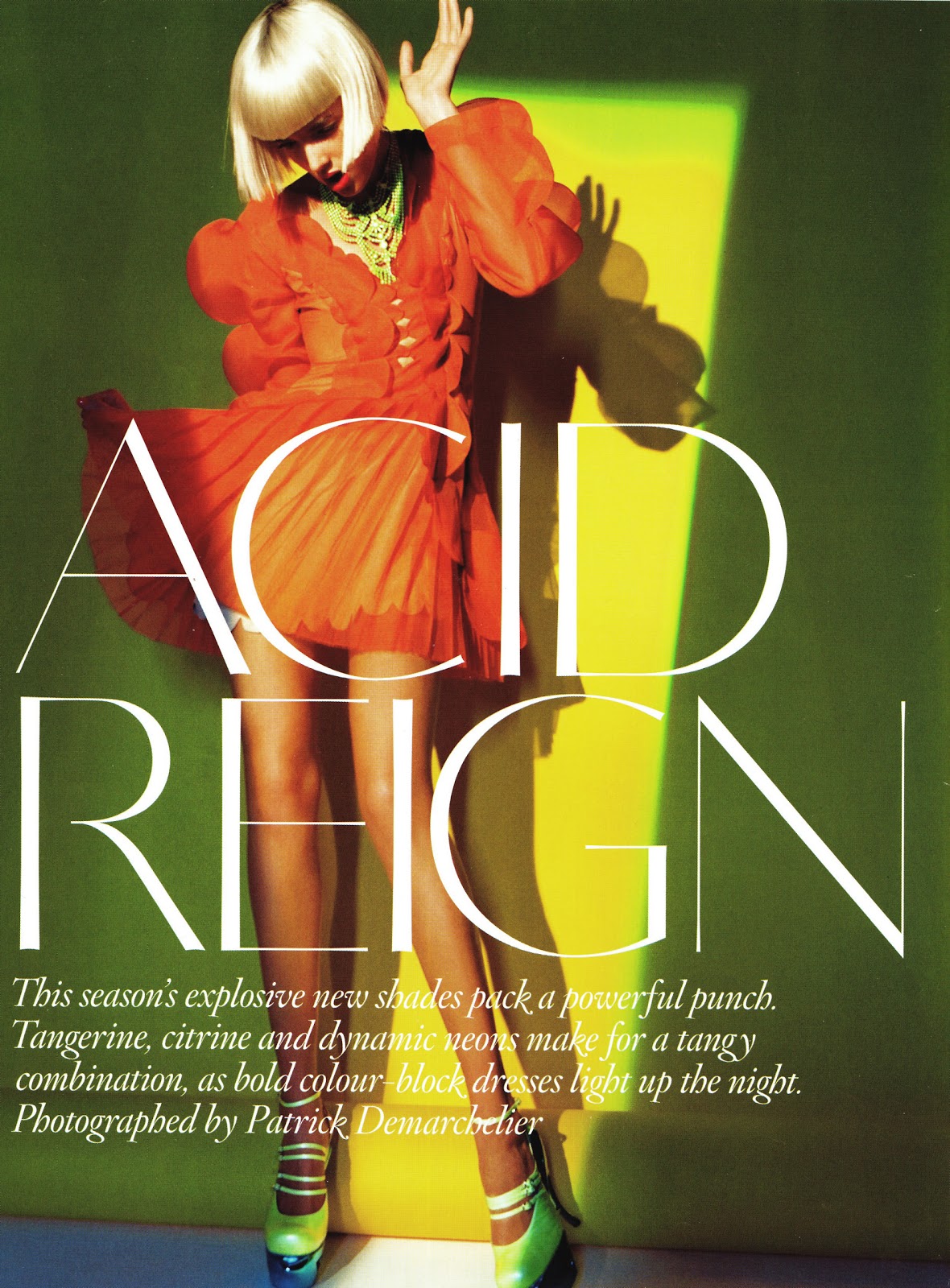 FASHION PHOTOSHOOTS: Vogue 2009 Acid Reign with Agyness Deyn