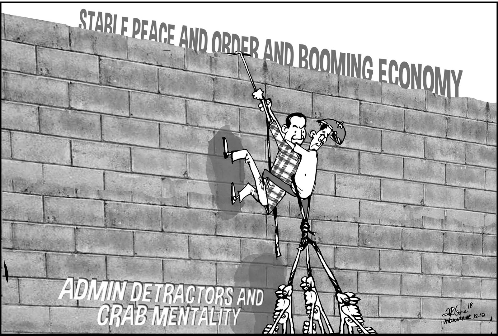 arlene pasaje cartoons: CRAB MENTALITY