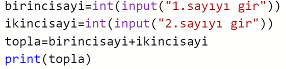 MUSTAGOR : PYTHON ÖRNEKLERİ