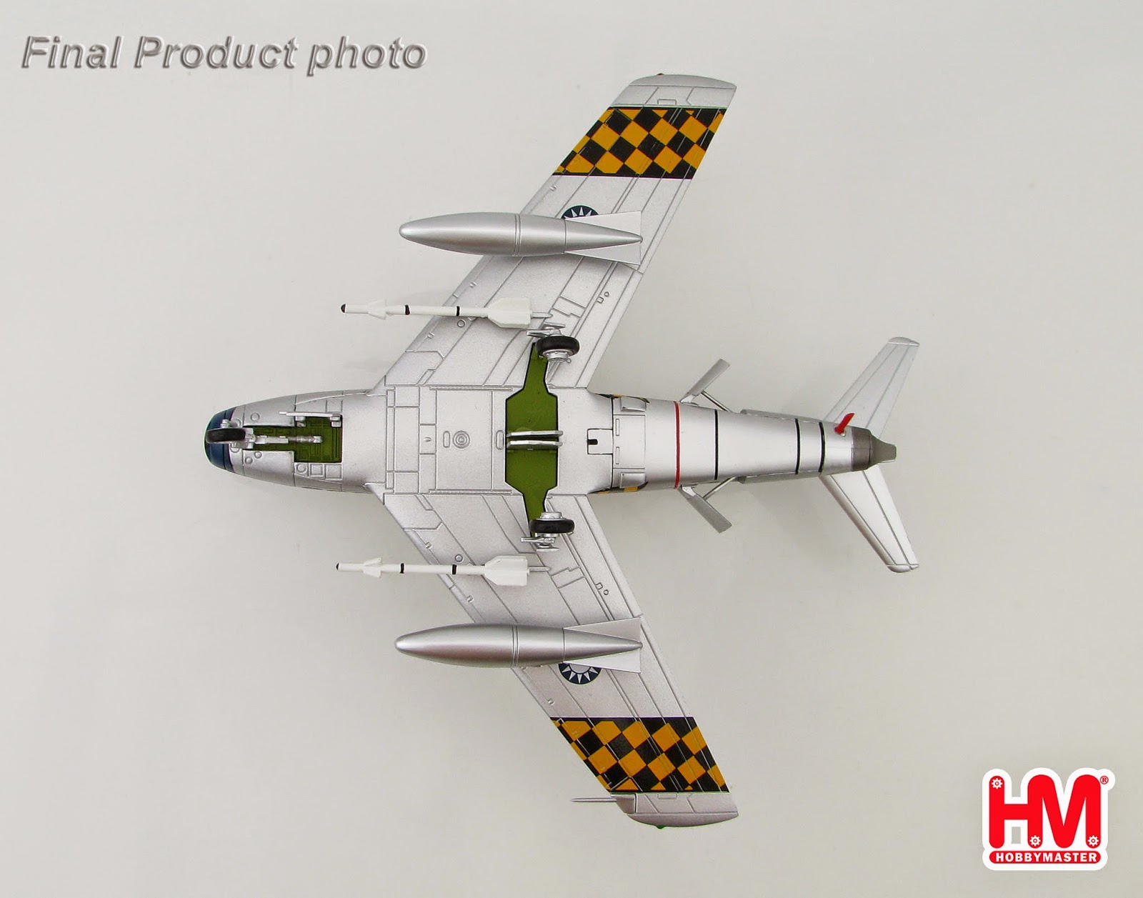 Dora 9 Diecast: Final product photos HA4350 F-86F Sabre "Thunder Tigers".