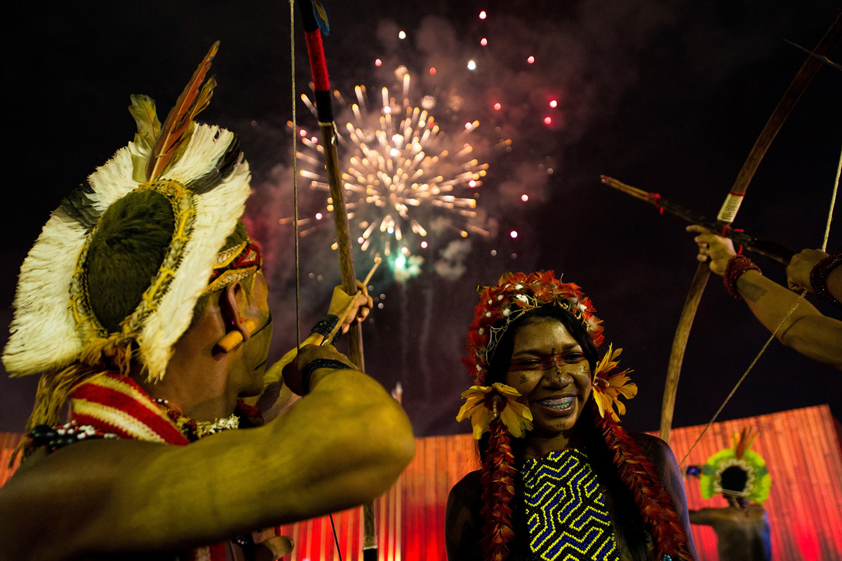 White Wolf : Indigenous protesters shut down Brazil's World Indigenous ...