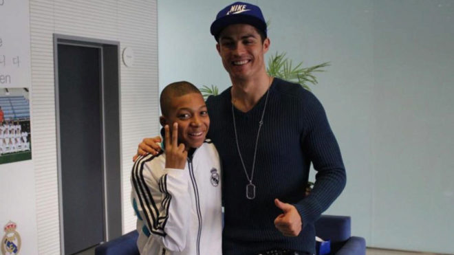 SEE PHOTO of a young Kylian Mbappe and Cristiano Ronaldo