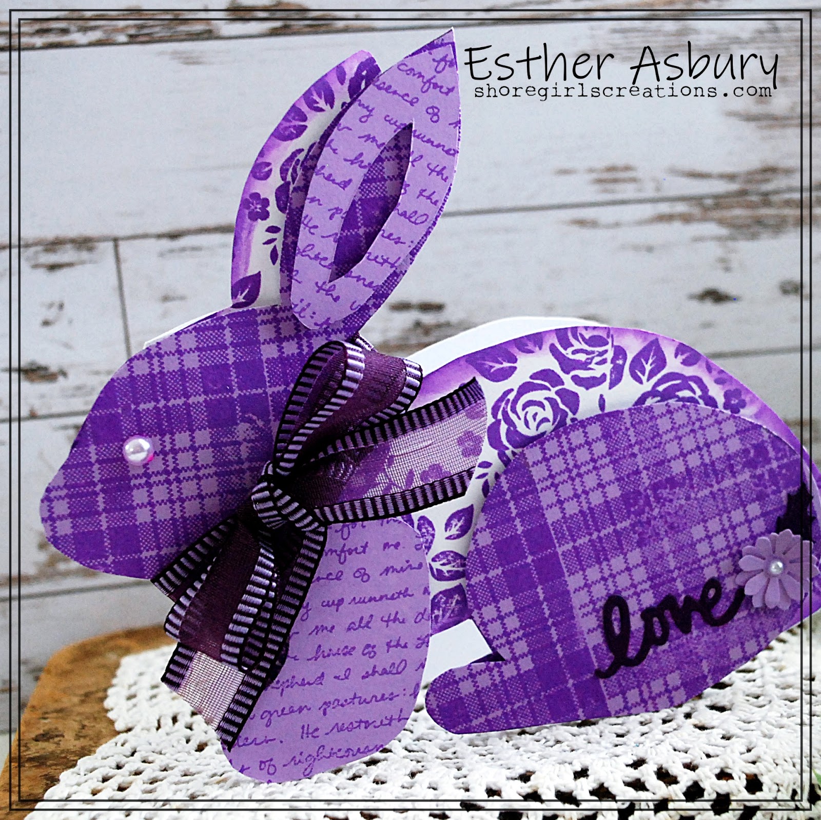 Shoregirl's Creations: Bunny Shape Card