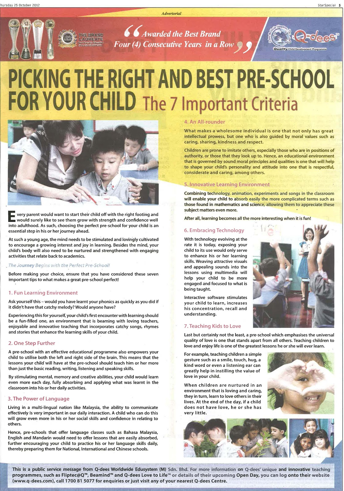 Q-Dees Pulai Utama: TIPS IN CHOOSING THE RIGHT KINDERGARTEN Q-Dees Pulai Utama: TIPS IN CHOOSING THE RIGHT KINDERGARTEN