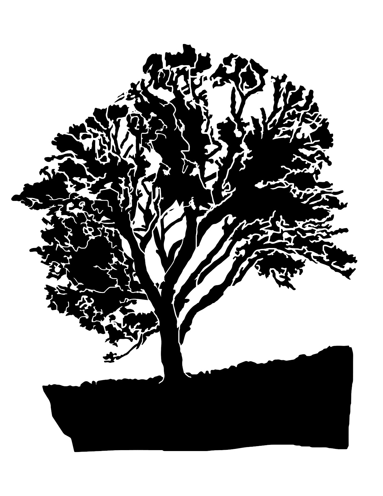 Cool Tree Stencil Designs
