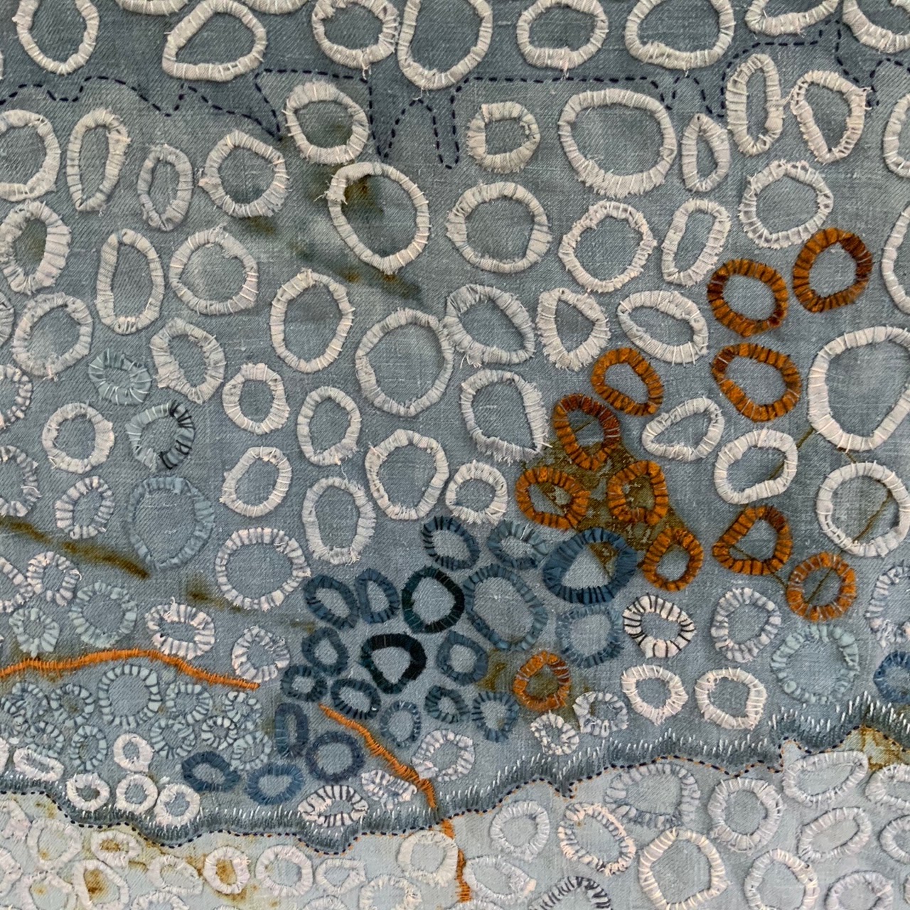 Tanglewood Threads: Blue on Blue and a bit of Rust