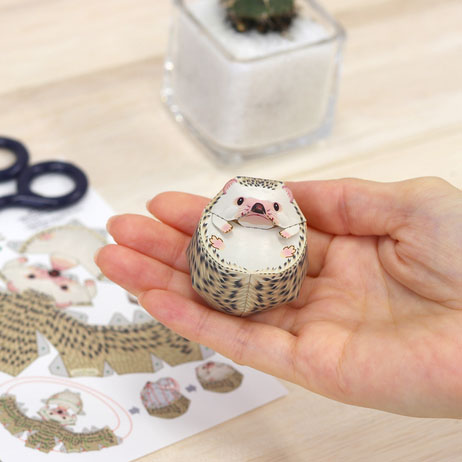 Mini Hedgehog Papercraft | Paperized Crafts