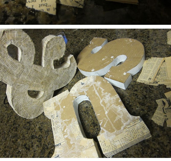 glitter is my favorite color: DIY: Paper Mache' Letters