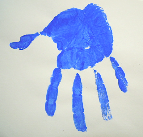 An Elephant a Day: Elephant No. 104: Hand Prints
