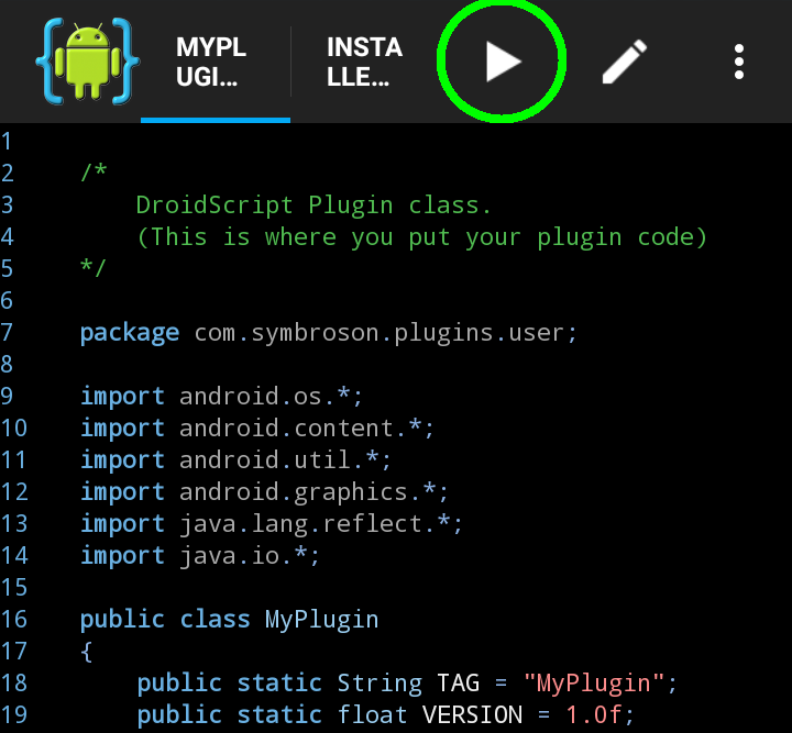 Creating DroidScript Plugins on Mobile with AIDE - 2 (DS SDK)