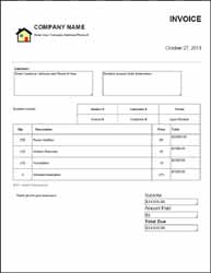 Builders Invoice Template - Invoice Template