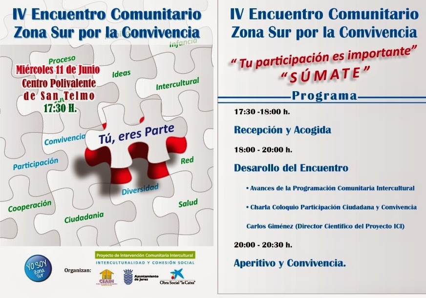 IV Encuentro Comunitario Zona Sur por la Convivencia ~ Proceso ...