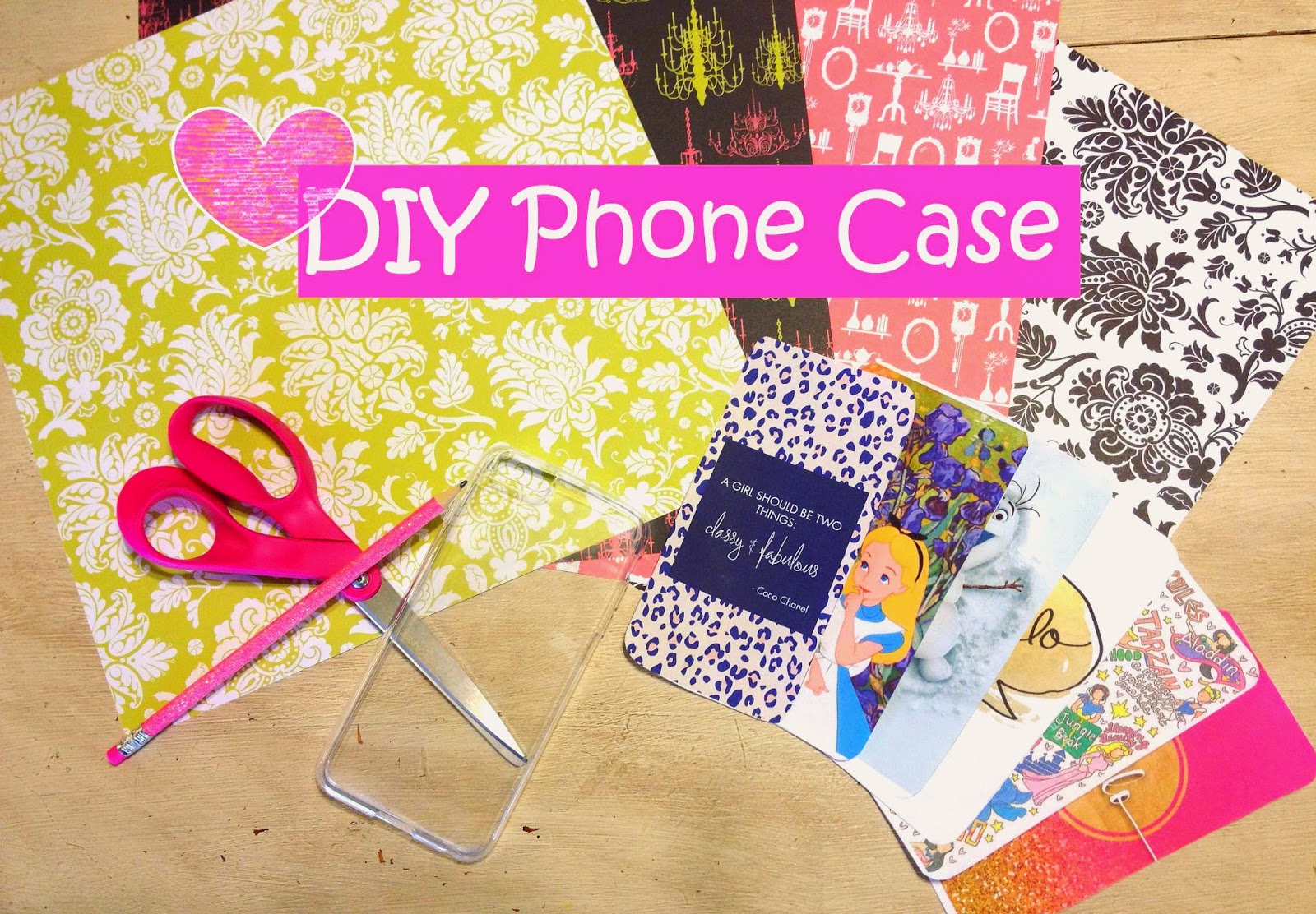 Living in Shades of Pink: DIY Phone Case