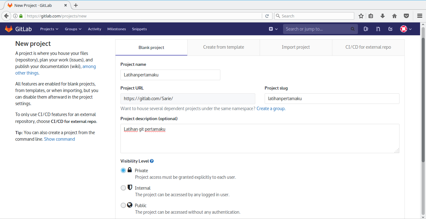 Novietasarie blog: [Tutorial] Pengertian GitLab Dan Tutorial Cara ...