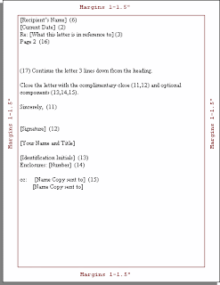 Business Letter Format Second Page - Birthday Letter