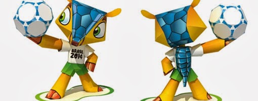 FIFA World Cup 2014 Mascot - Fuleco Papercraft | Papercraft Paradise ...