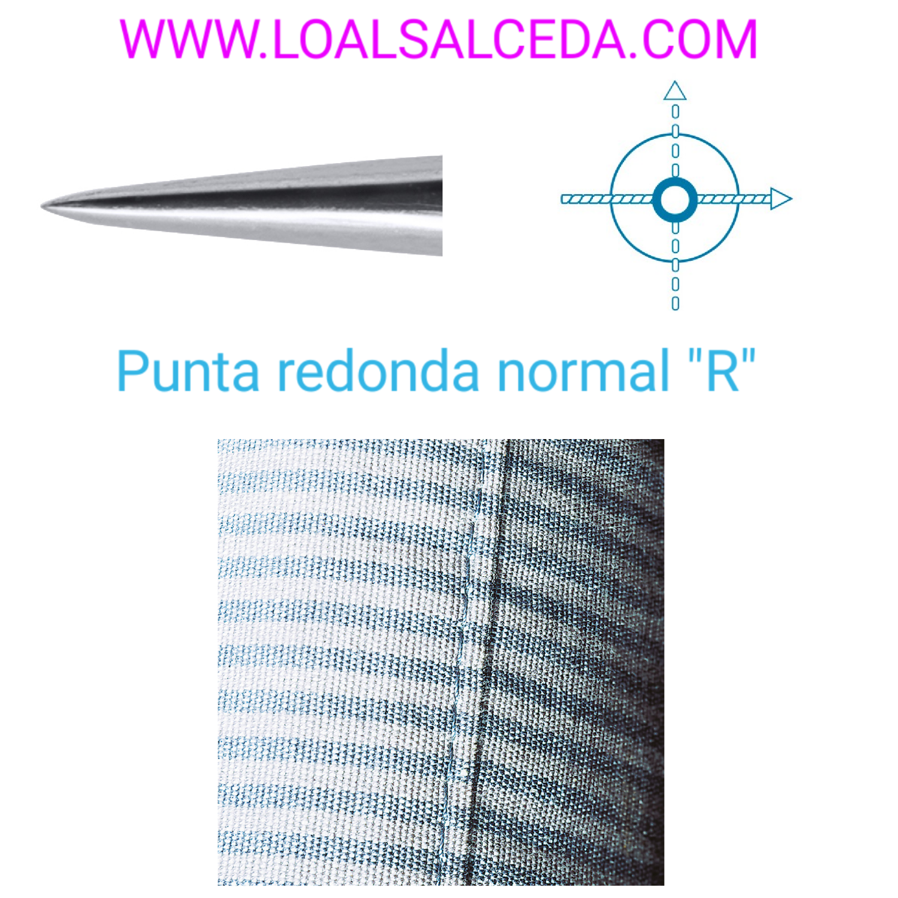 Maquinas de Coser: Aplicaciones y usos de las agujas de punta redonda ...