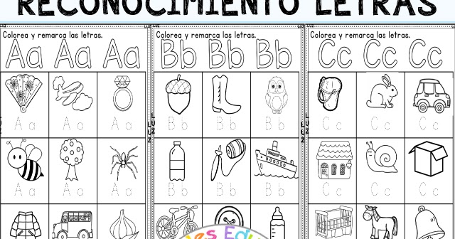 Cuaderno Reconocimiento de Letras | Materiales Educativos para Maestras