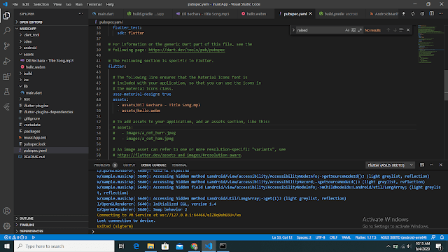 How to Create Basic Music App on Flutter Framework [Task-1] | Technical ...