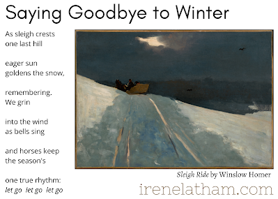 Live Your Poem...: ArtSpeak: FOUR SEASONS poem "Saying Goodbye to Winter