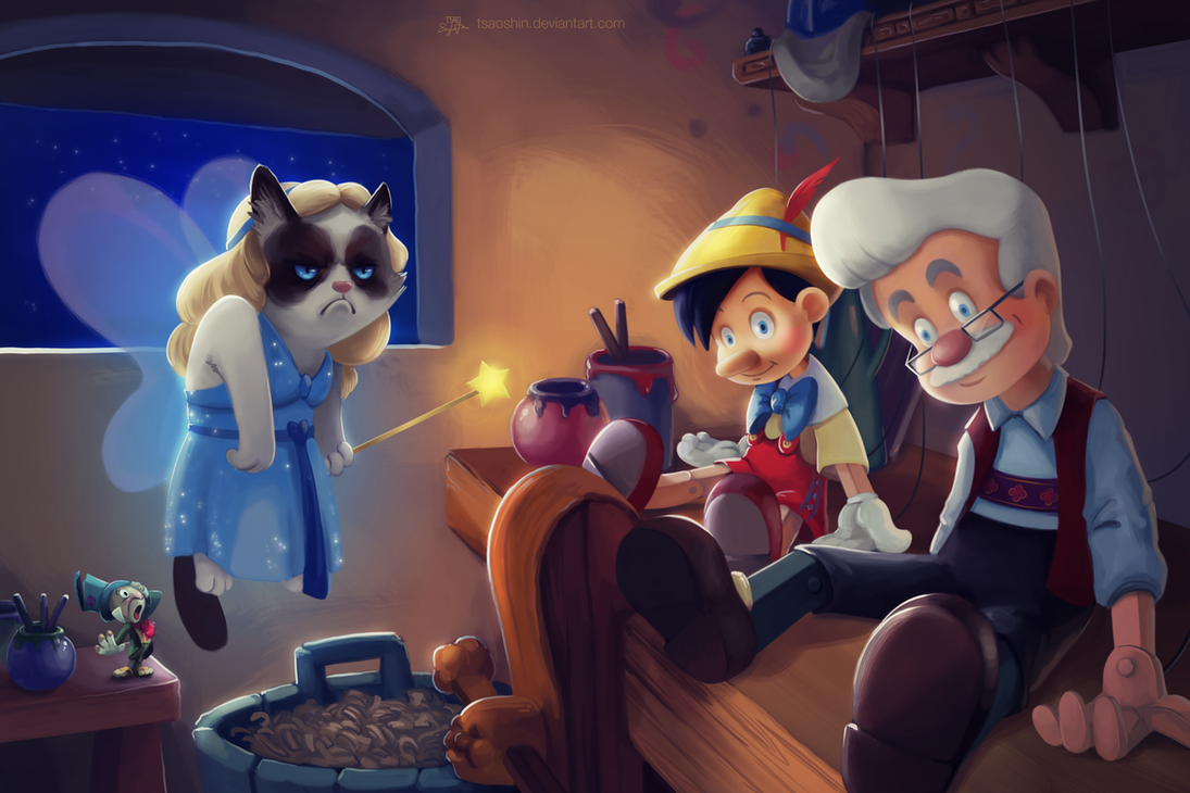 >> Grumpy Cat + Disney: Heavenly Match!
