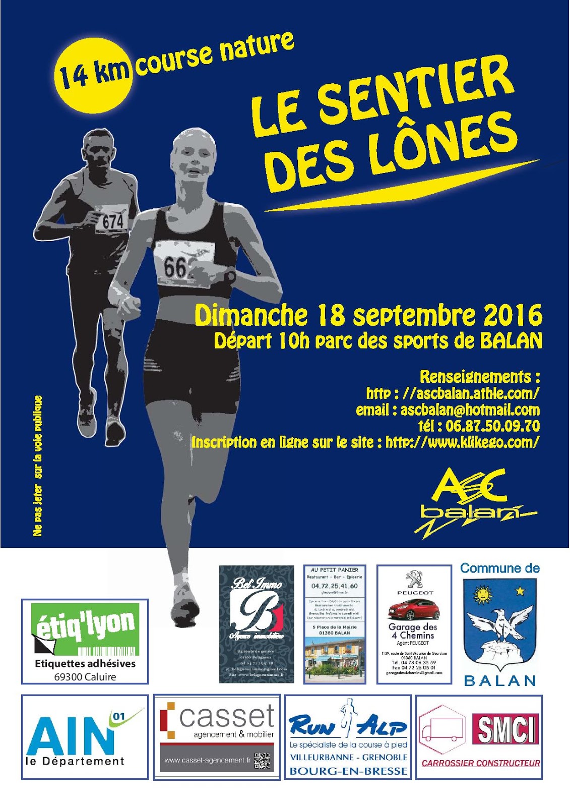 Courir Nature Saint Jean de Niost: 18/09/2016, Le sentier des Lônes