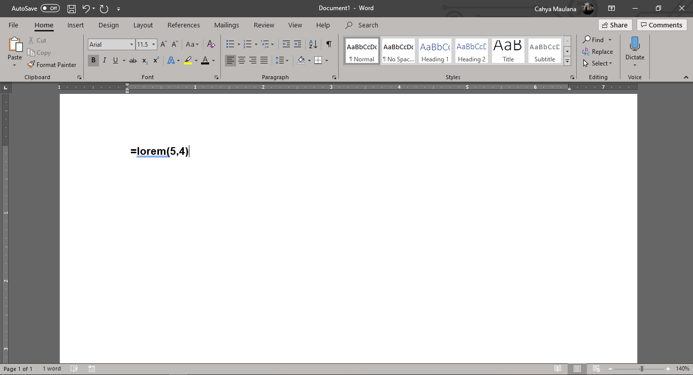 Cara Membuat Dummy Text (Lorem ipsum) di Word - PlesdisGila