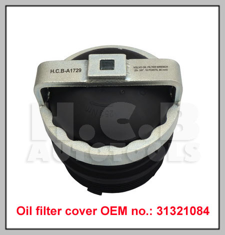 HCB TOOL: H.C.B-A1729 VOLVO OIL FILTER WRENCH (Dr. 3/8", 16 POINTS, 86 ...