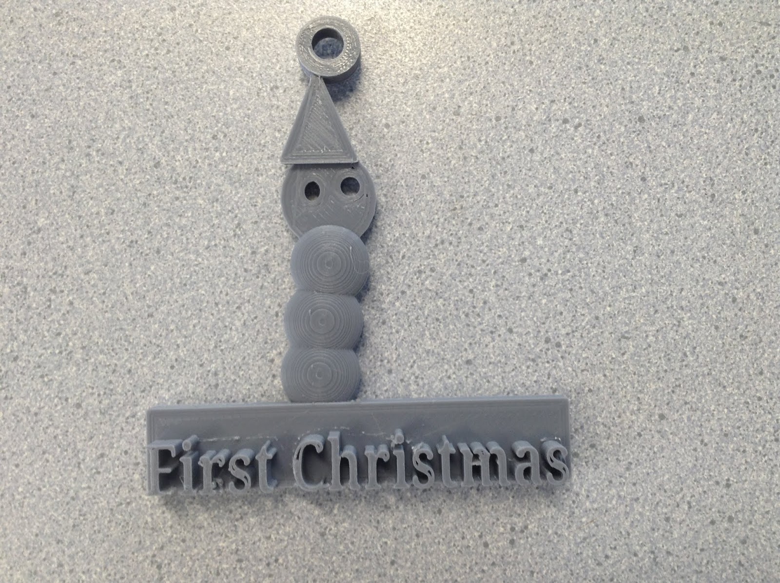3D Print School: 'First Christmas' Decoration - 3D Printed Design