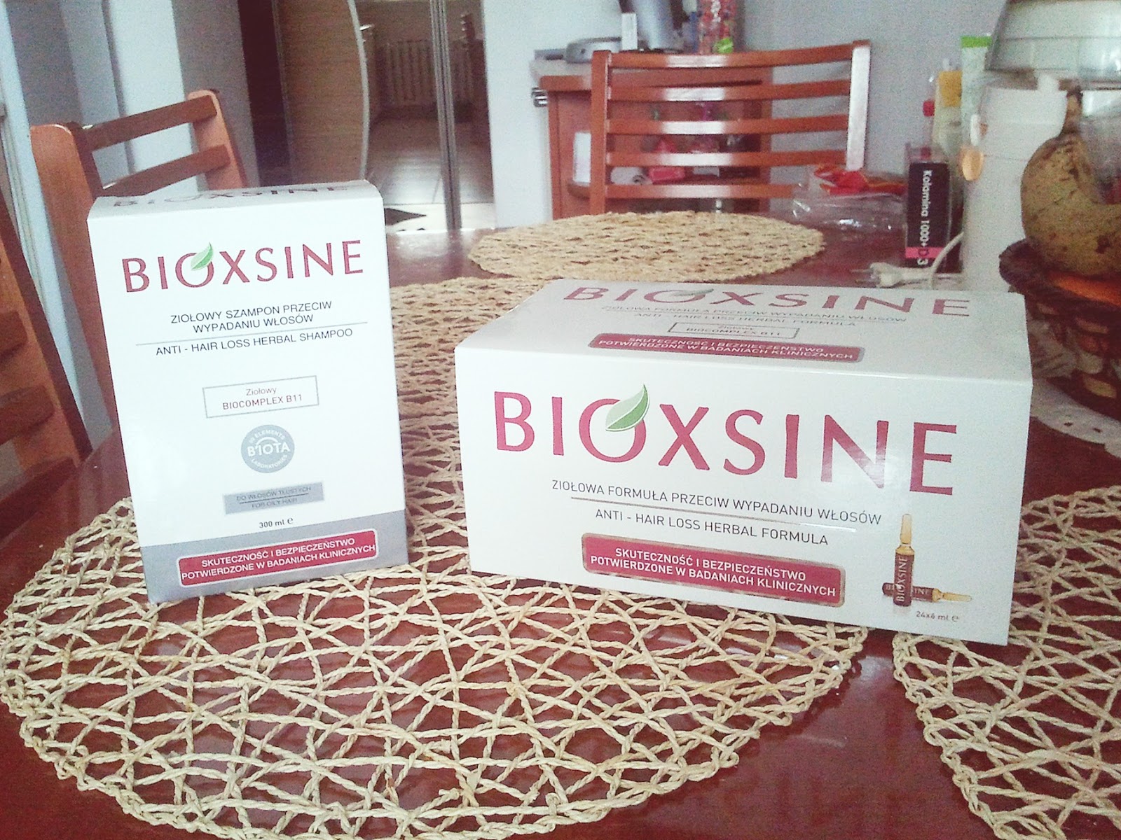 Bioxsine, Kuracja ziołowa przeciw wypadaniu włosów - szampon + serum ...