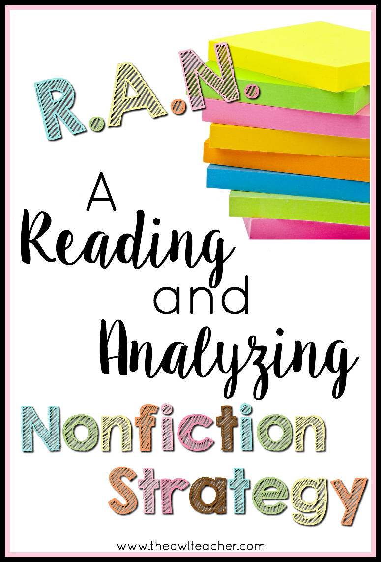 A Reading and Analyzing Nonfiction Strategy - The Owl Teacher