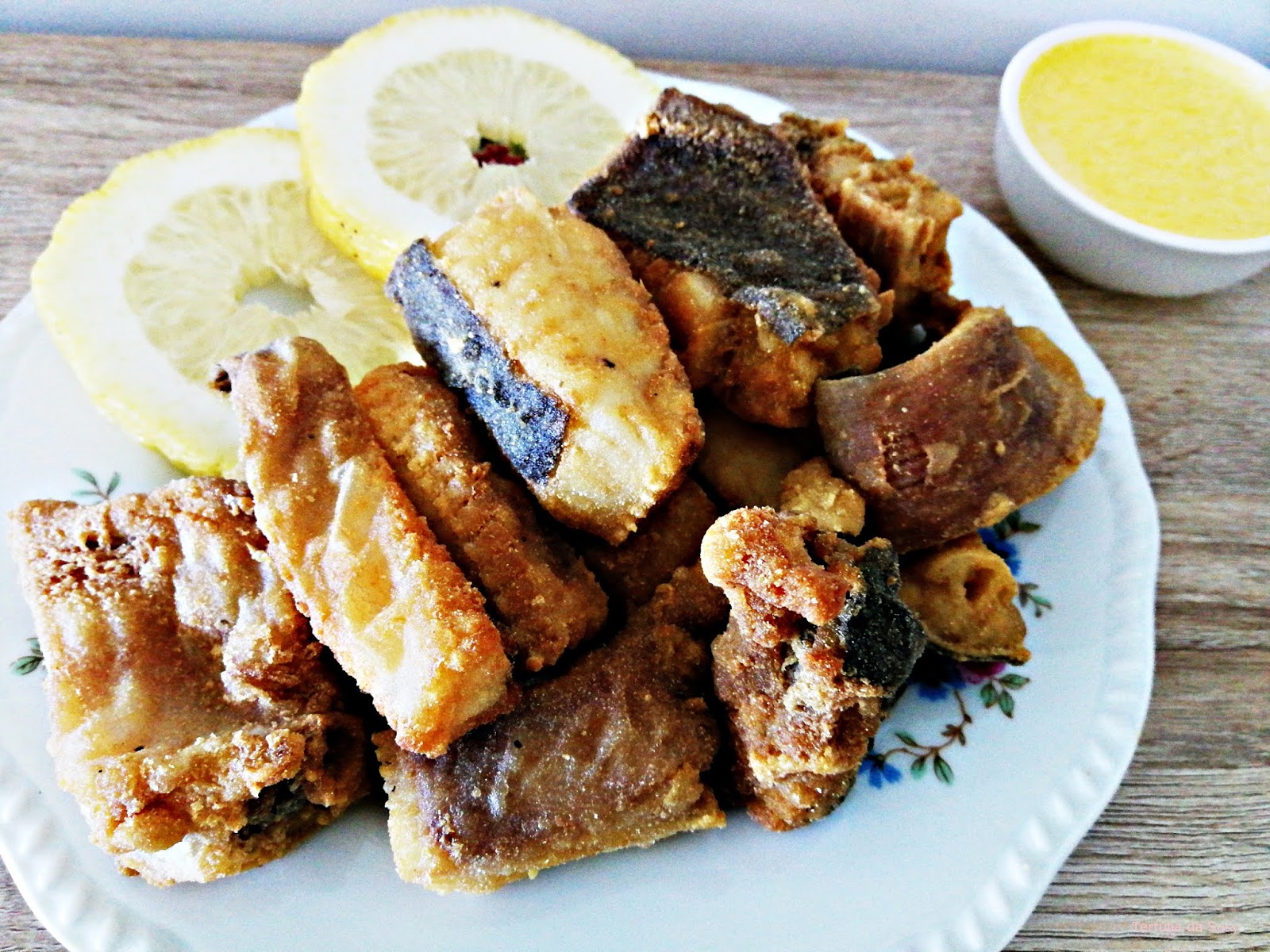 Raia frita com maionese de alho - Tertúlia da Susy