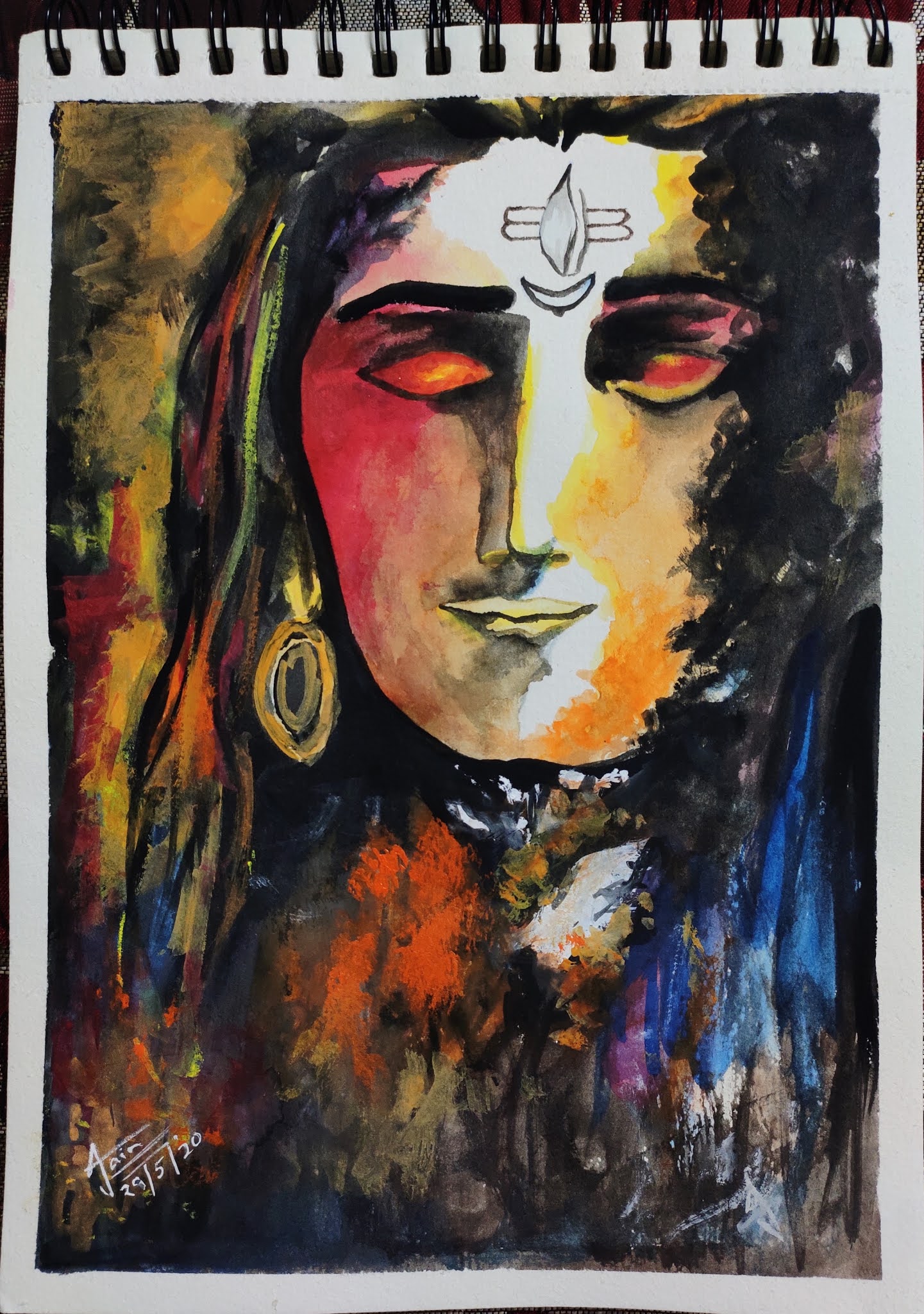 Abstract painting:Mahadev