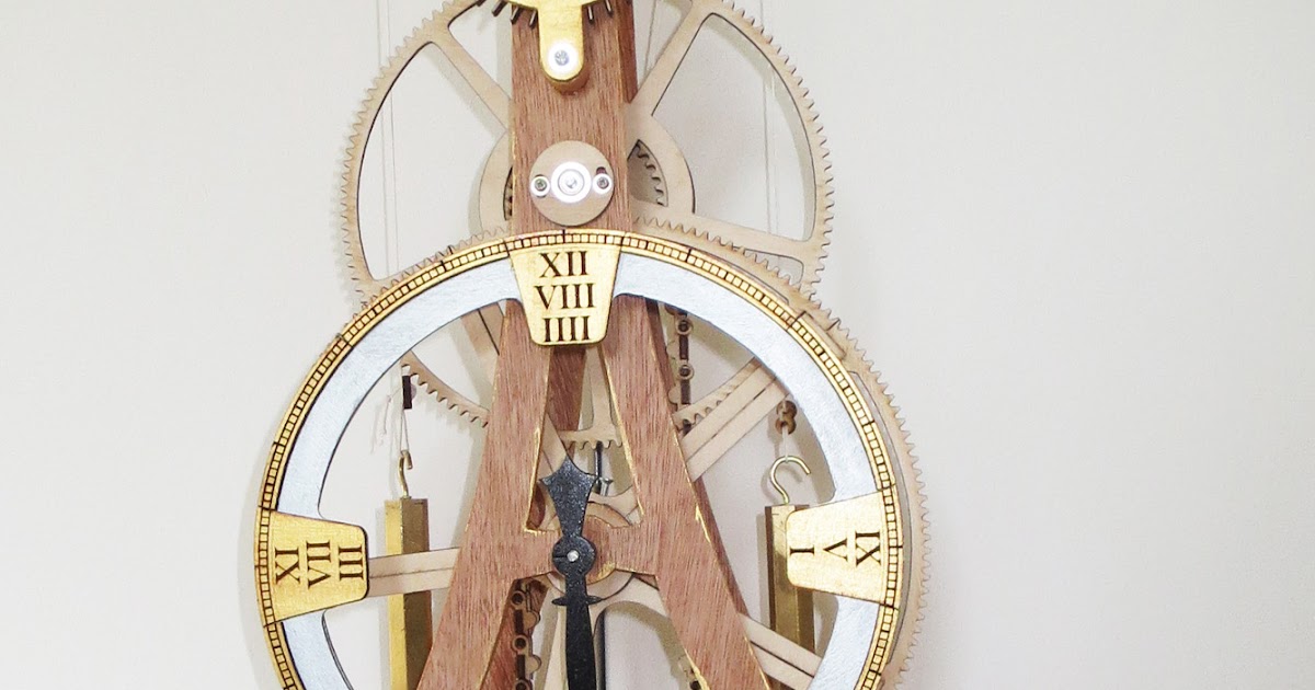 Wooden Clock Spot: Franklin Three Wheeler