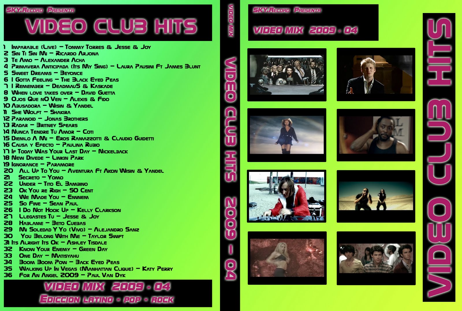 riodvdmusic: Video Club Hits 2009-04