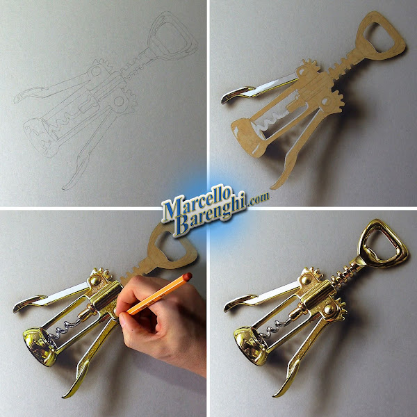 Corkscrew Drawing - Marcello Barenghi