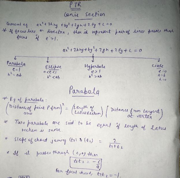 PTR(Point To Remember) -- Mathematics formula collection for revision ...