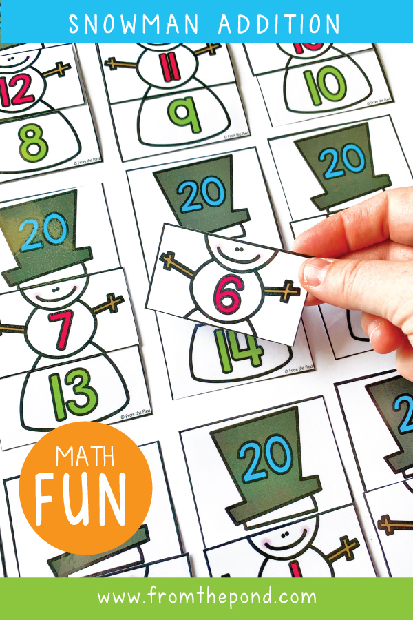 Snowmen Addition Fun | From the Pond