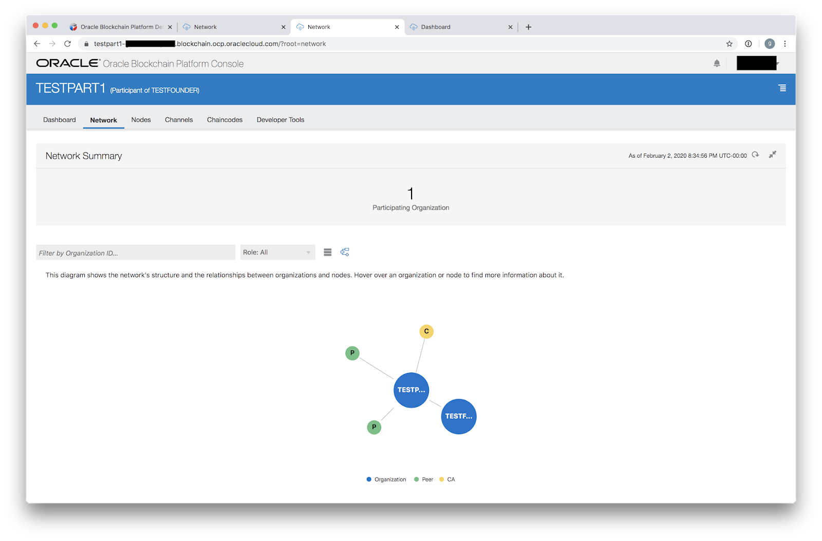 Oracle Blockchain Platform Tutorial Part 1 Of 3 Building A Hyperledger Fabric Network