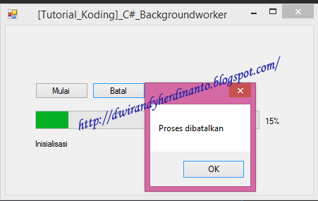 Menggunakan Backgroundworker di C# dan VB.NET - Tutorial Koding