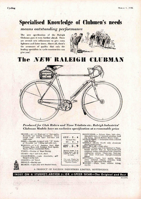 ON THE DROPS: Raleigh Clubmans: 1946-1951