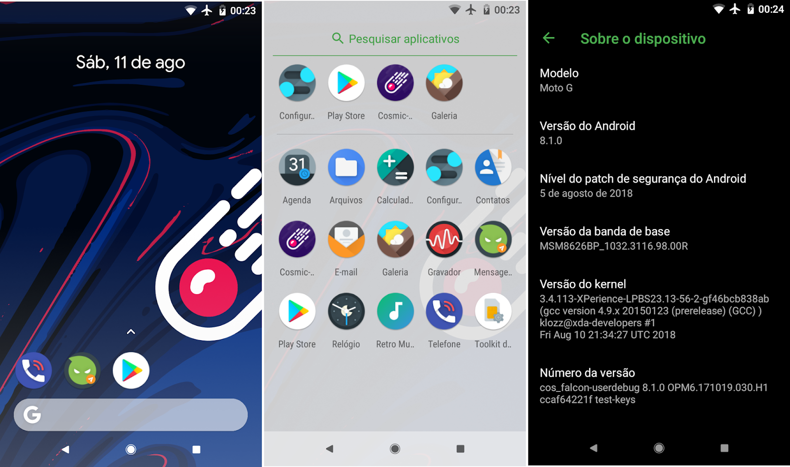 Projeto Moto G: ROM Cosmic OS [Android 8.1.0] [OFFICIAL] [Falcon]