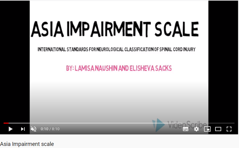 Video: ASIA Impairment scale ( UCTeach Ortho)
